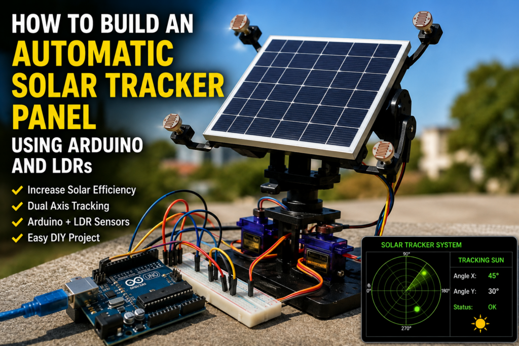 How to Build an Automatic Solar Tracker Panel Using Arduino and LDRs ...